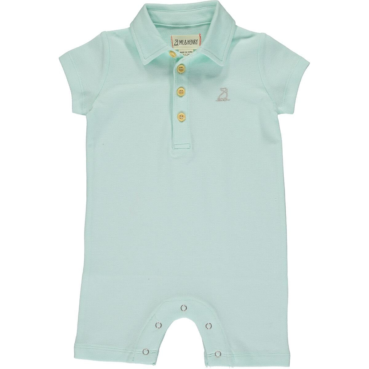 Solid Polo Romper – madisonn ave.